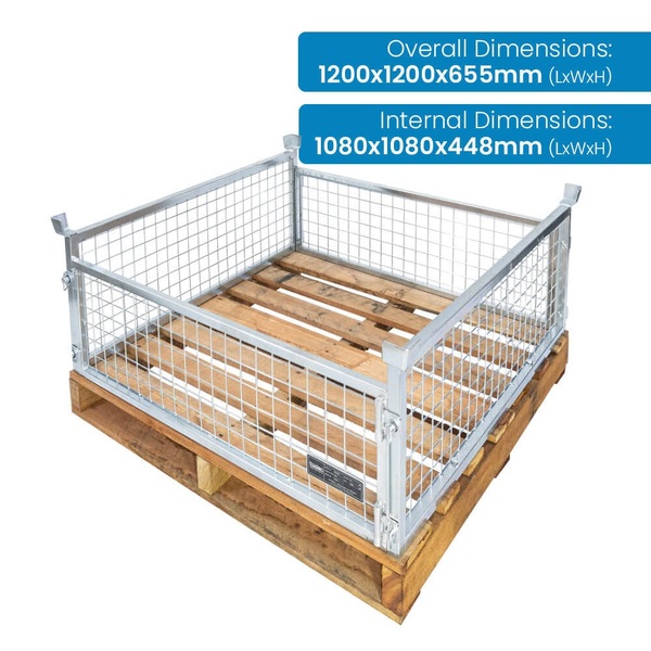 Stillage Pallet Cage (Half Height) | Troden Equipment